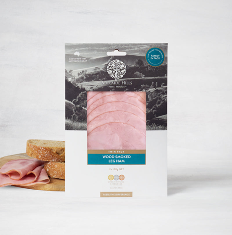 Adelaide Hills Wood Smoked Leg Ham - Twin Pack 2x100g – Coopers Fresh